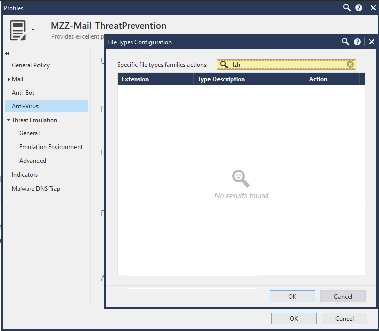 Solved: Block .lzn file extension in MTA Blade - Check Point CheckMates