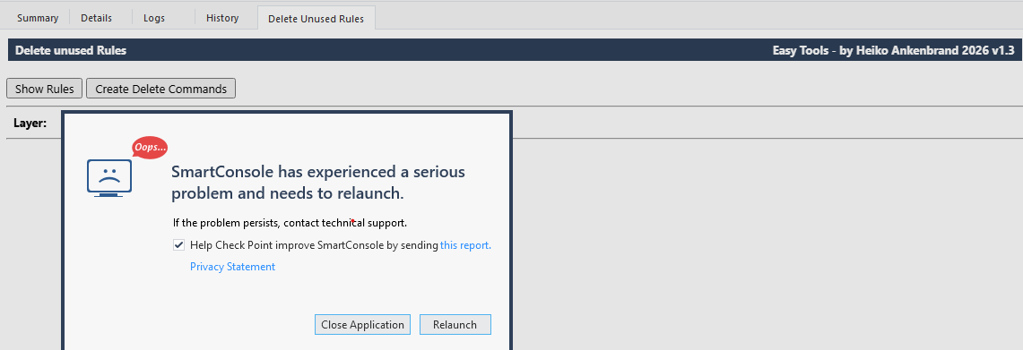 SmartConsole Extension - Easy deletion of unused r... - Check Point ...
