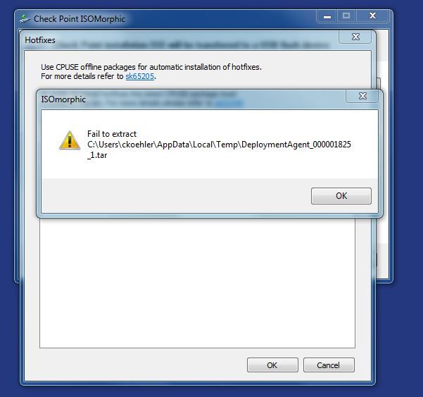 Adding CPUSE agent to isomorphic fails - Check Point CheckMates