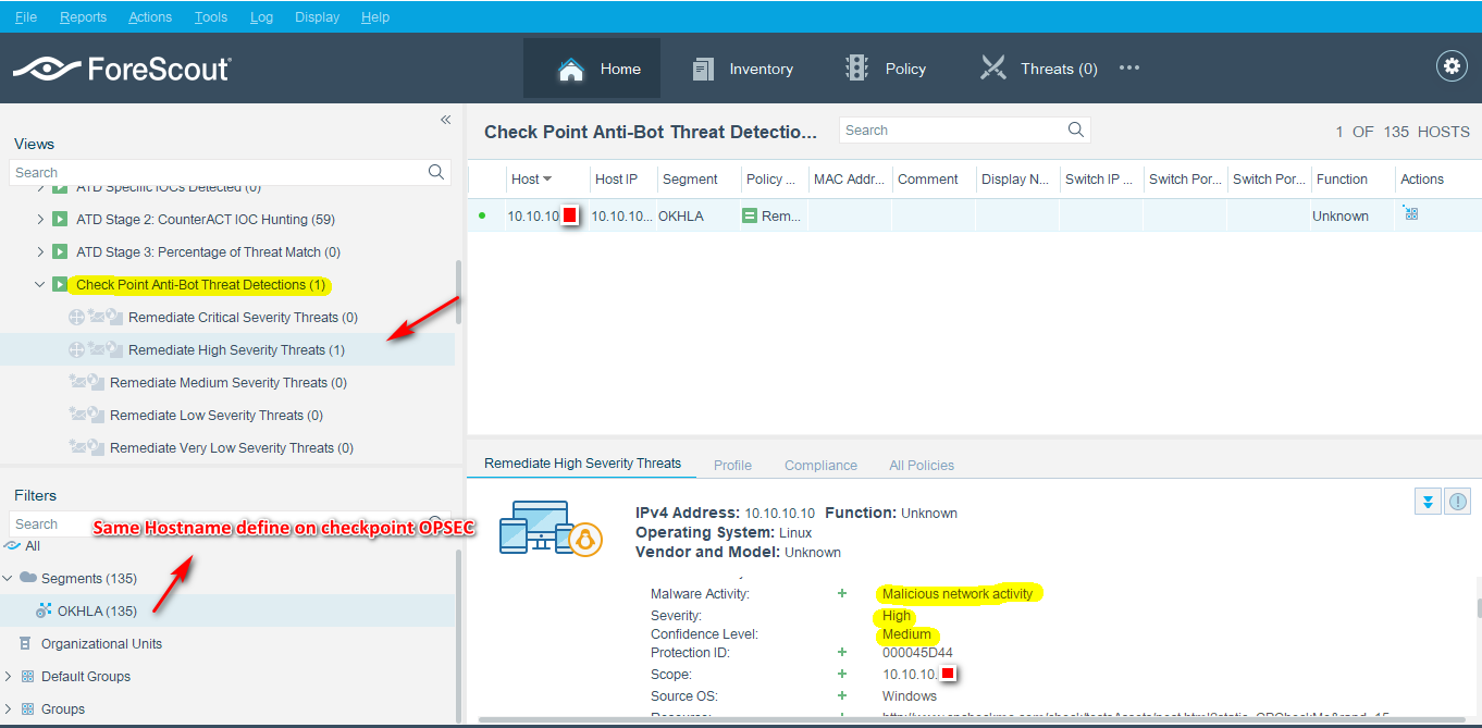 Solved: ForeScout NAC Integration with checkpoint manageme... - Check ...