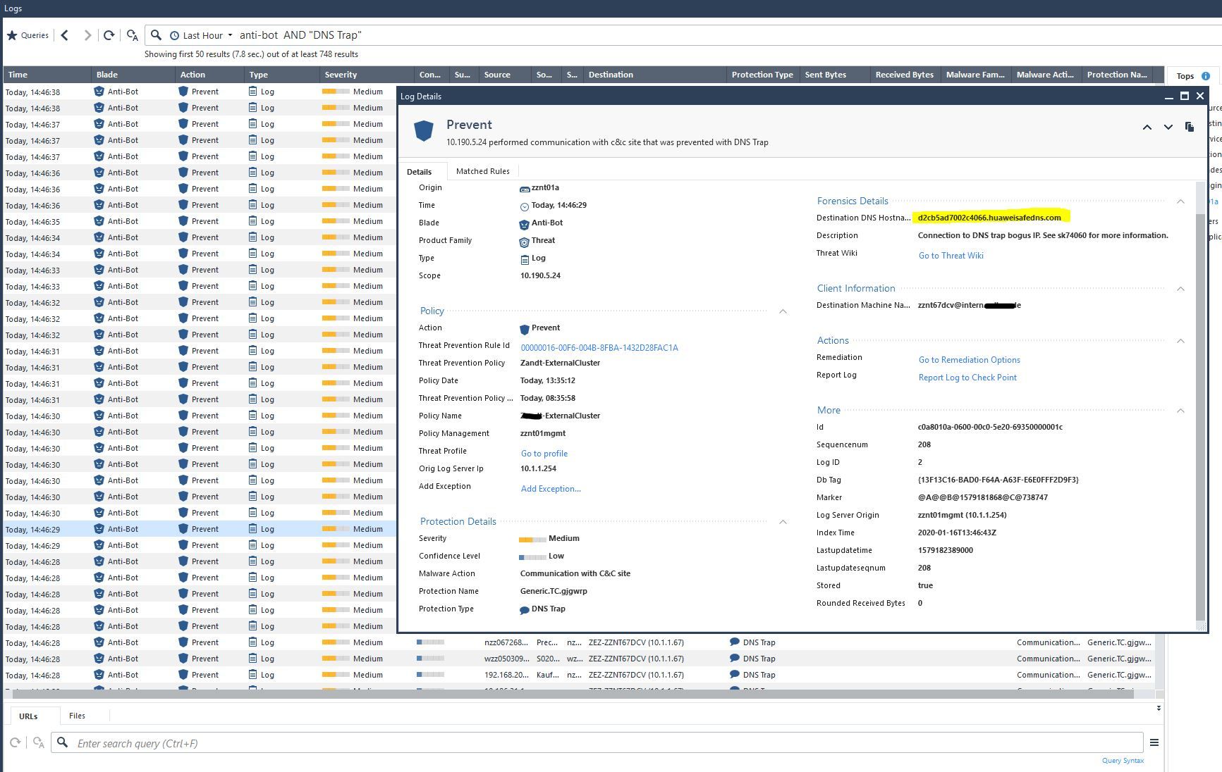 DNS Trap prevent after Activation Anti-Bot - Check Point CheckMates