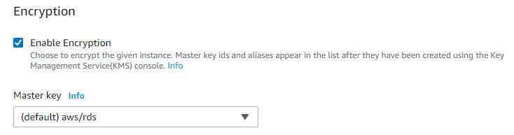 Encrypt Amazon RDS instances and snapshots at rest - Check Point CheckMates