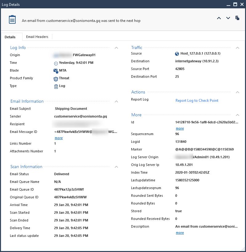 MTA and threat emulation behavior and logs - Check Point CheckMates