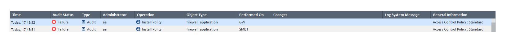Failed Policy Install Logging - Check Point CheckMates