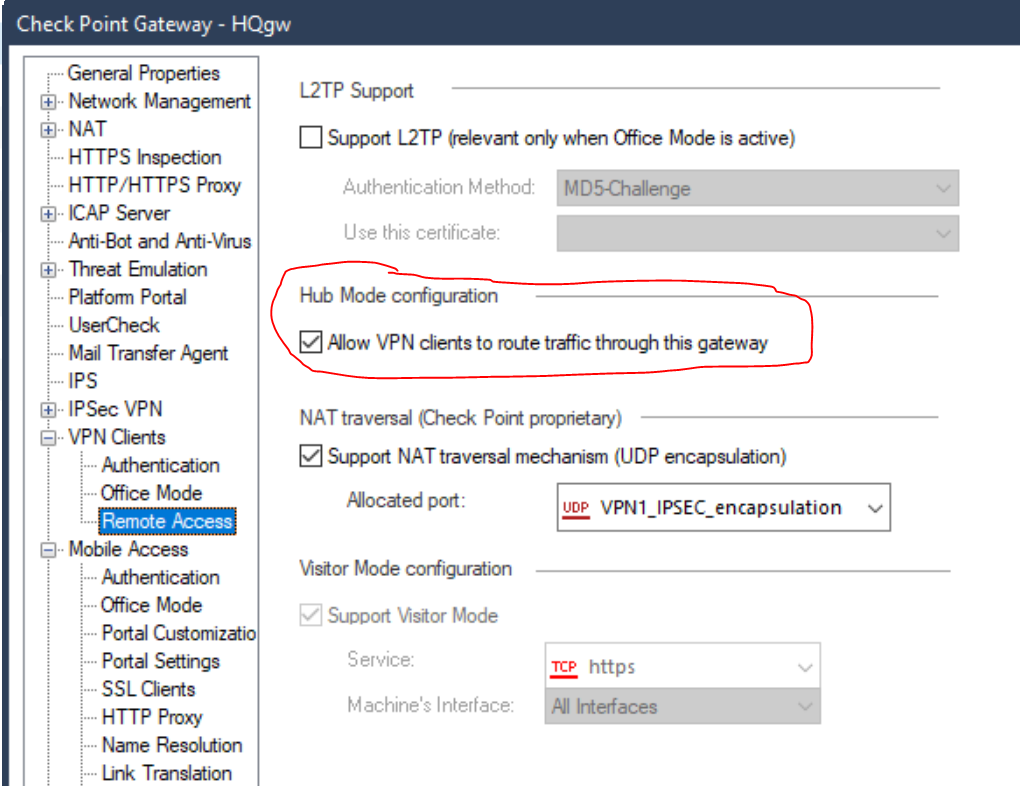 Route Internet Traffic to Site over VPN Tunnel - Check Point CheckMates