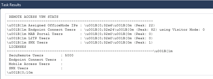 Remote Access VPN Statistics - One-liner - Check Point CheckMates