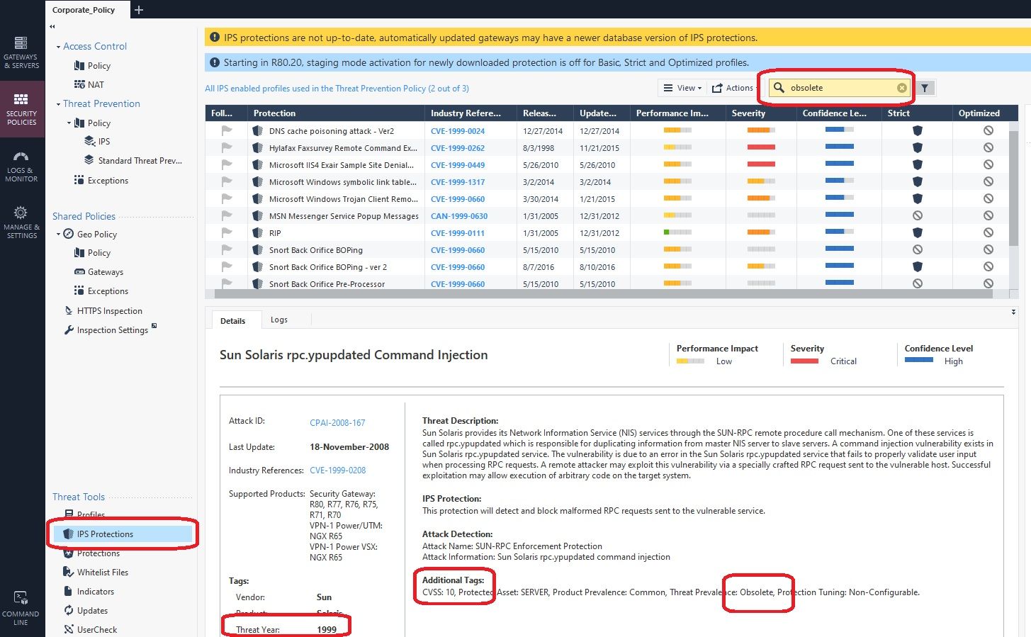 IPS Rule Threat Prevalence - Check Point CheckMates
