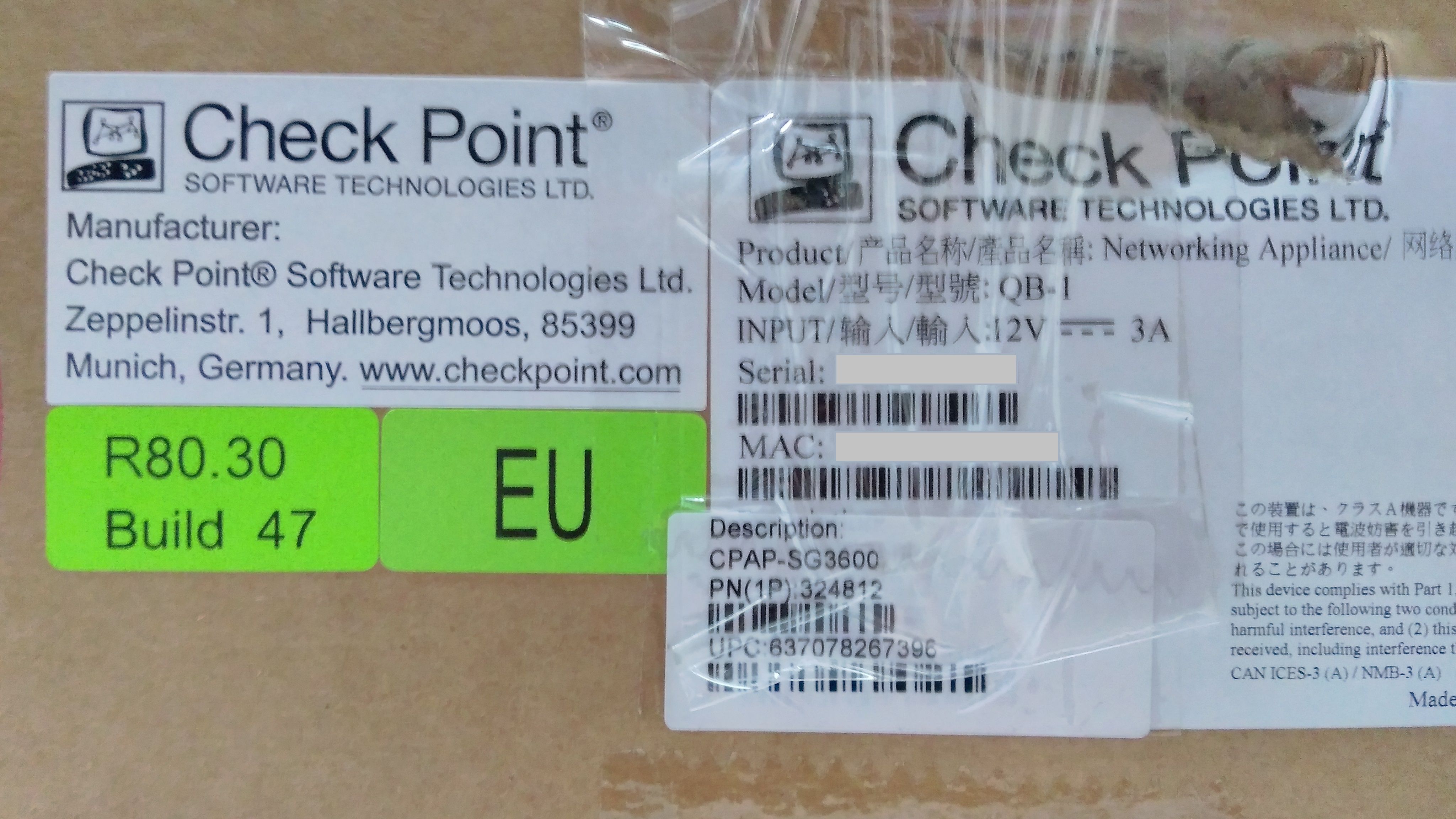 Unboxing 3600 Appliance - Check Point CheckMates