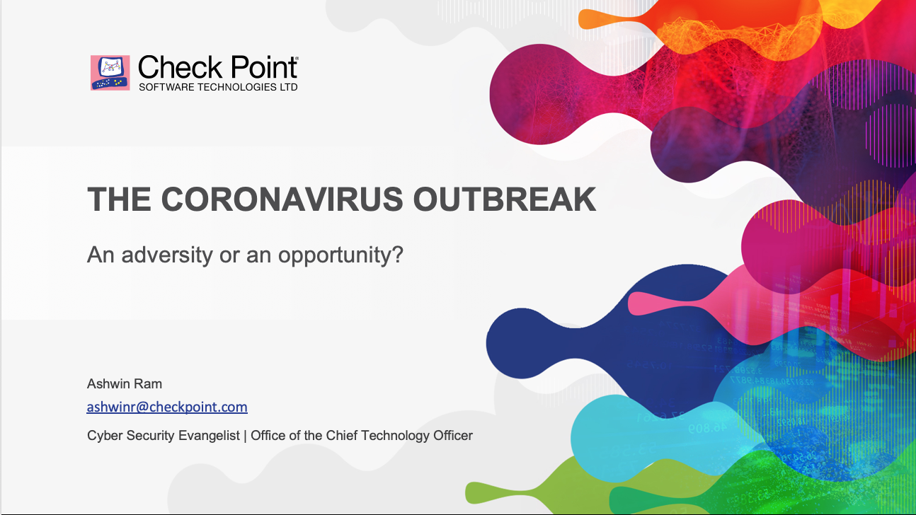 Coronavirus Outbreak TechTalk - Check Point CheckMates