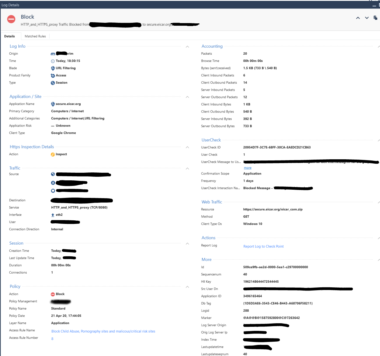 Will CheckPoint Firewall AV Blade Block Eicar? - Check Point CheckMates