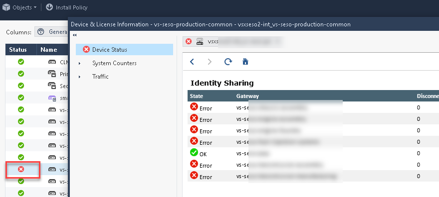Traffic originating from standby VS fails to reach... - Check Point ...