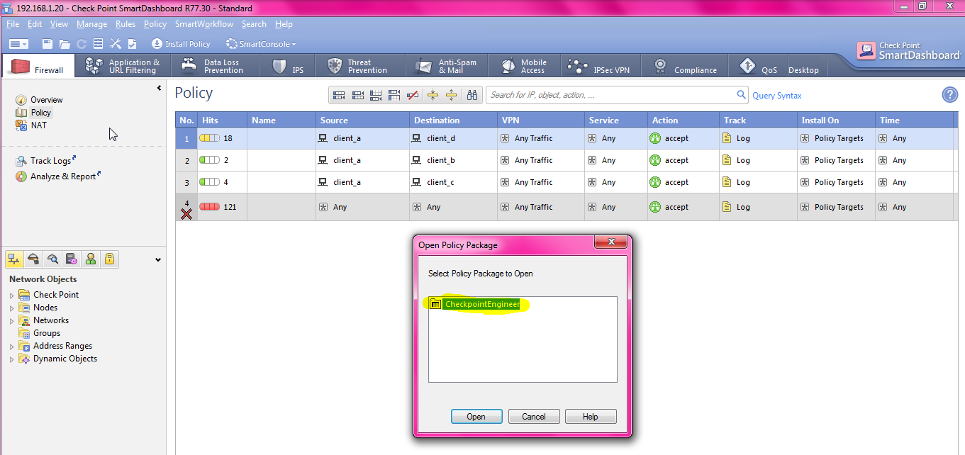 Current Rule Number in SmartConsole in R80 - Check Point CheckMates