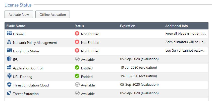 License Status Invalid - Check Point CheckMates