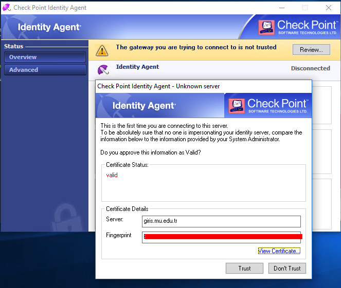 Solved: Identity Agent Untrusted Gateway - Check Point CheckMates