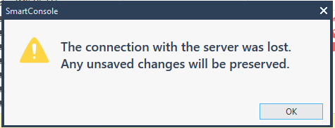 SmartConsole Crashes when POLICY is installed - Check Point CheckMates