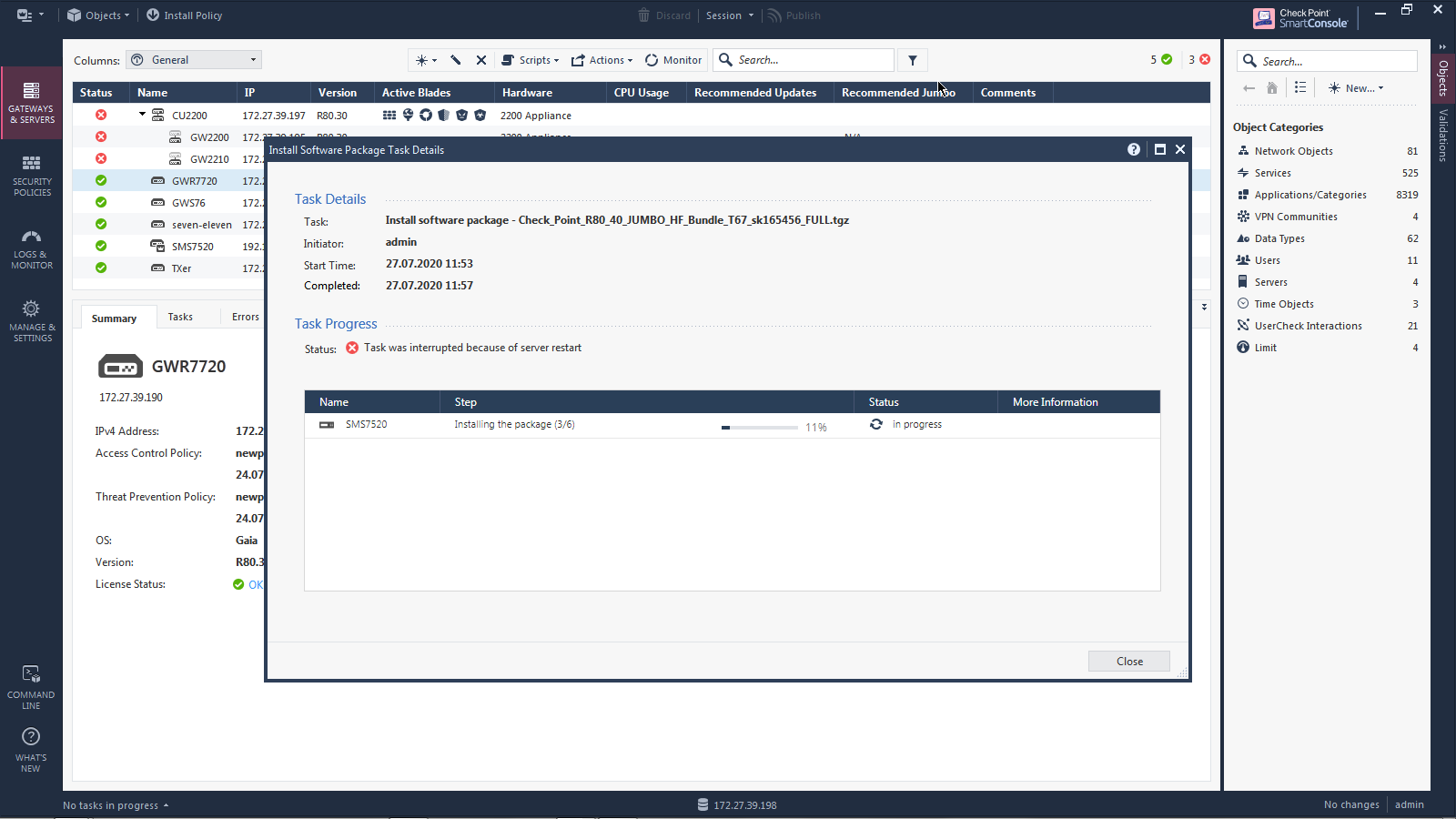 Central Deployment of Hotfixes using Smart Console - Check Point CheckMates