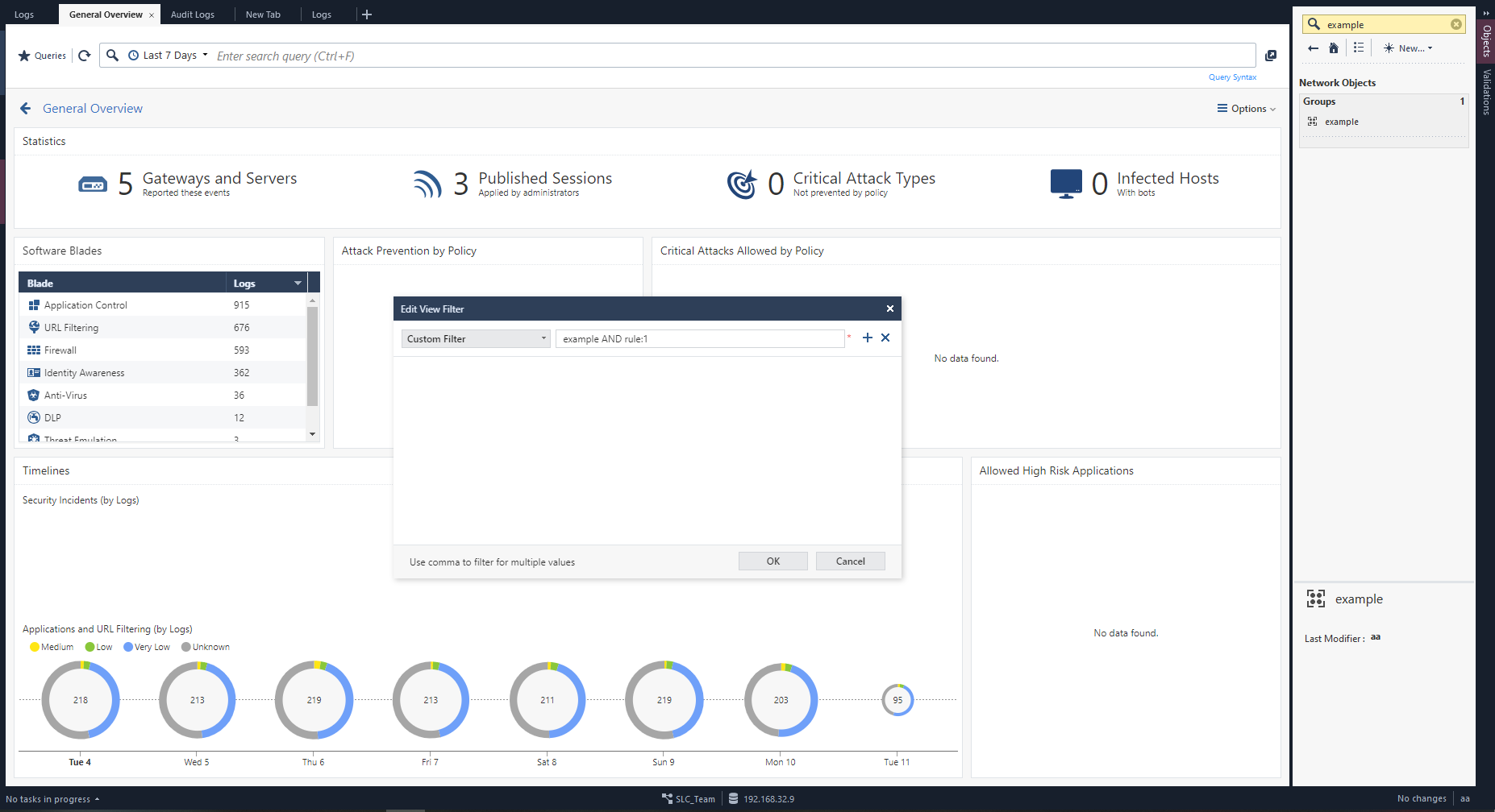 Rule base report/Network group report - Check Point CheckMates