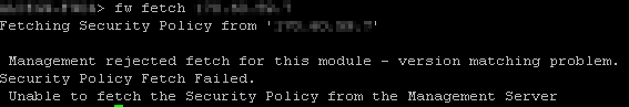 Solved: SMB 1450 appliance failed to fetch policy - Check Point CheckMates