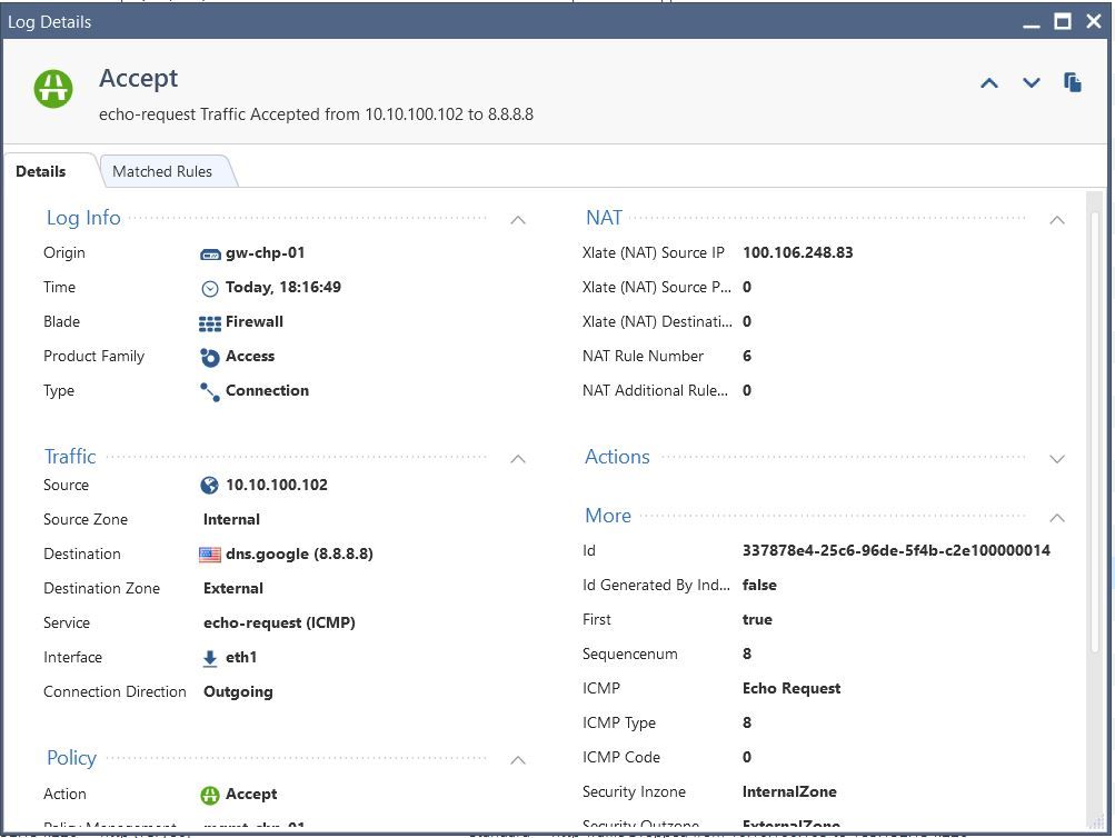 Solved: No access to Internet - Check Point CheckMates