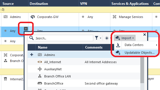 Updatable objects with geo policy - Check Point CheckMates