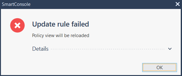 Access Control Add Rule Error Check Point Checkmates