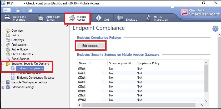 Mobile Access Policies - Check Point CheckMates